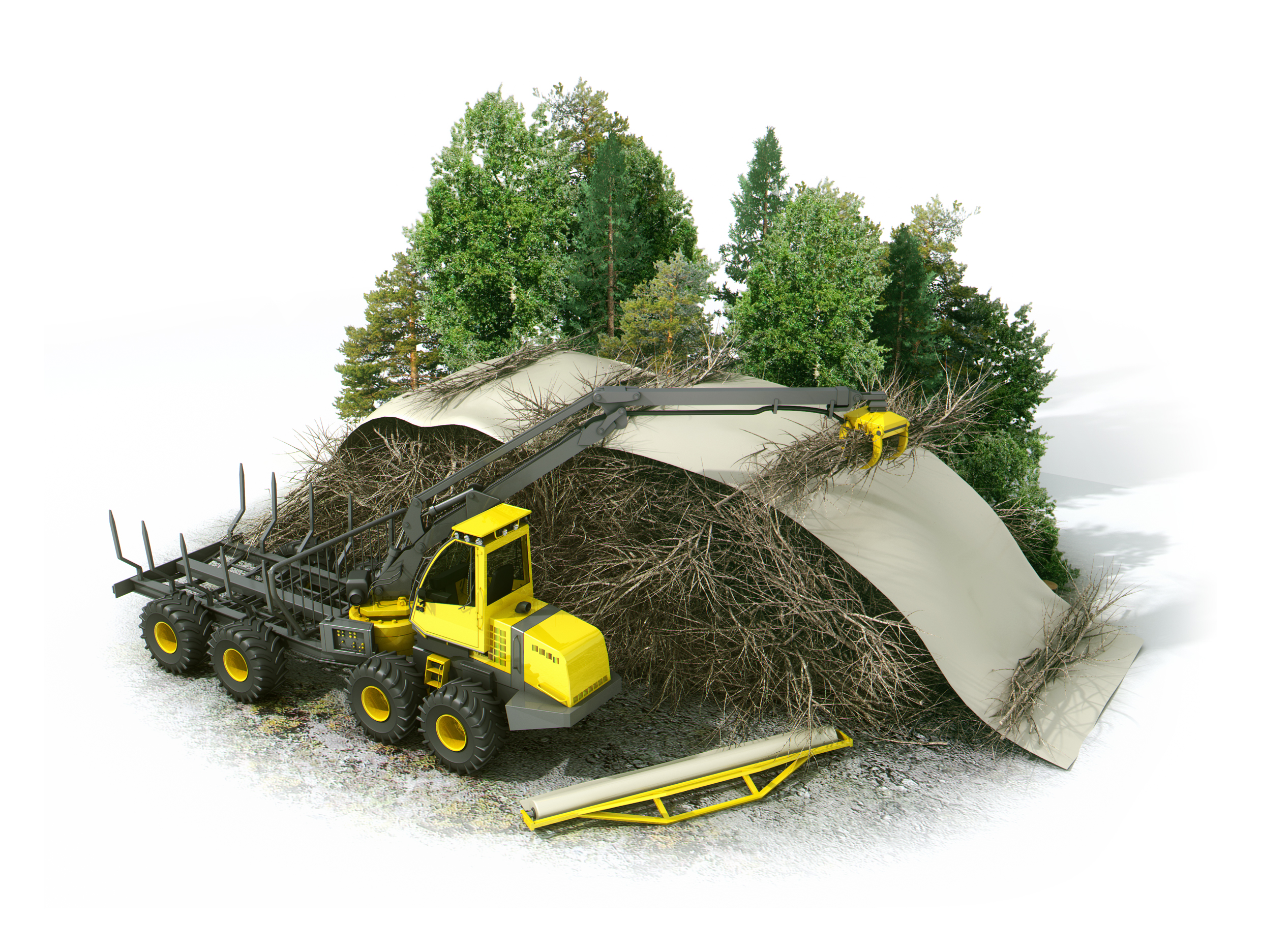 Walki's new wide biomass cover doubles the energy content of logging ...